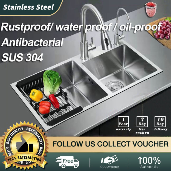 Kitchen sink 304 stainless steel sink 3.0MM thickness kitchen sink ...