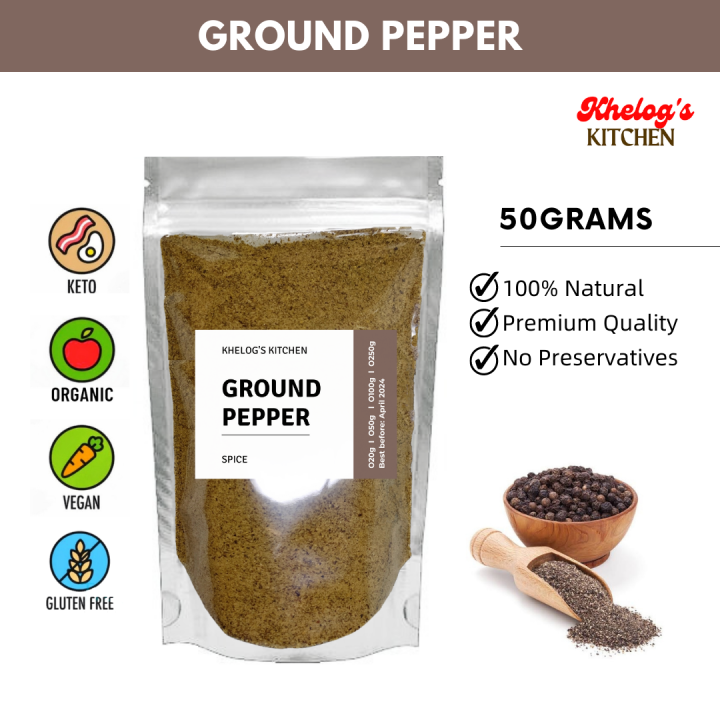 Ground Pepper 50g / 100g / 250g | Lazada PH