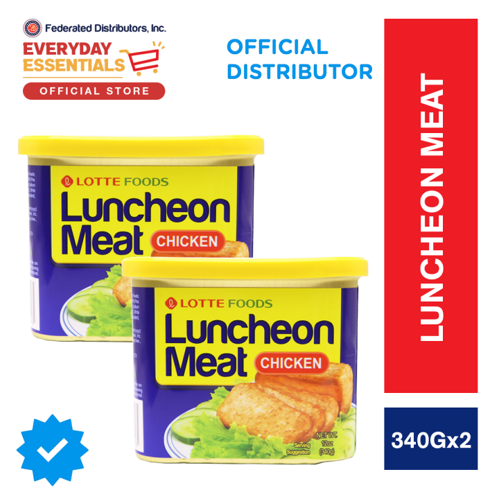 LOTTE Chicken Luncheon Meat 340g - pack of 2 | Lazada PH