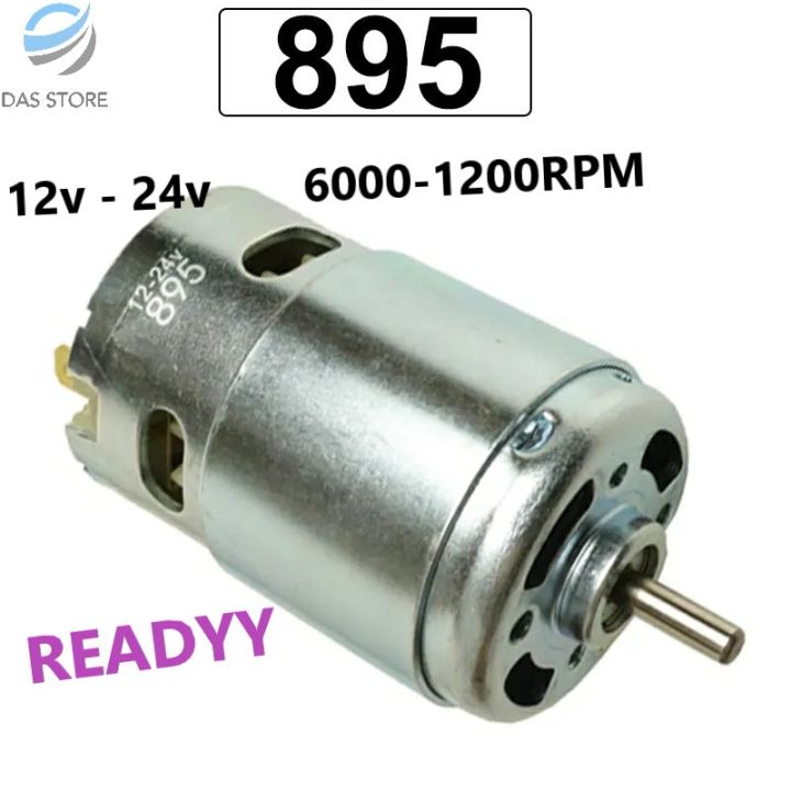 DC 895 MOTOR HIGH POWER MOTOR 12V24V HIGH TORSI 6000-12000RPM | Lazada ...