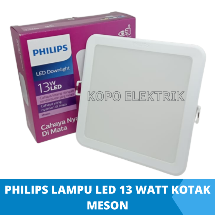 Lampu Led Downlight Philips Kotak 13 Watt | Lazada Indonesia