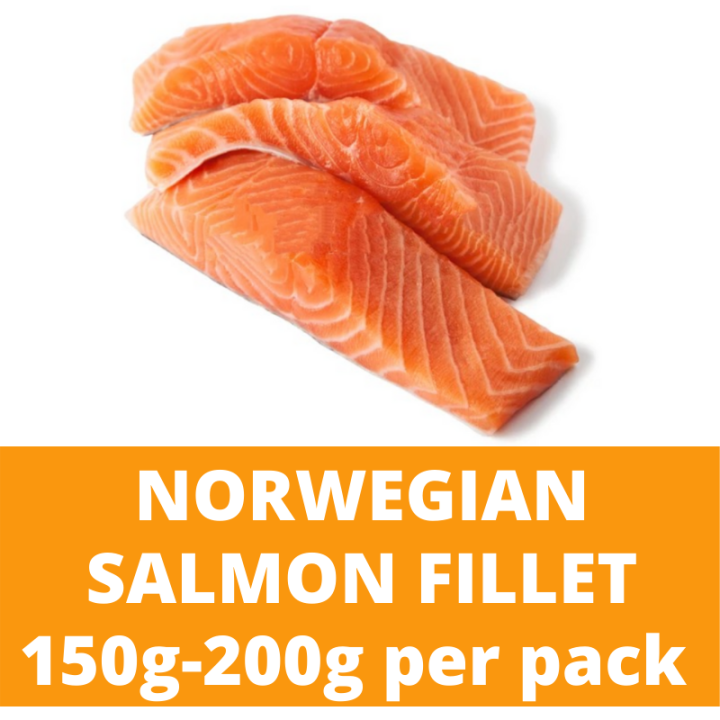 Norwegian Premium Salmon Fillet Cut (150g-200g) 挪威三文鱼 Sung Tao Frozen ...