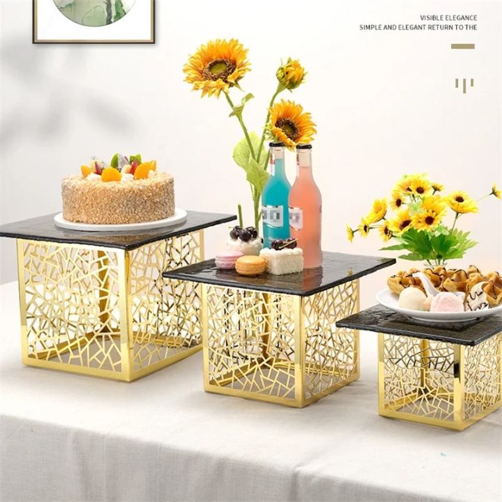 【NEW】 Dessert Rack Buffet Table Food Display Rack Cake Tray Table ...