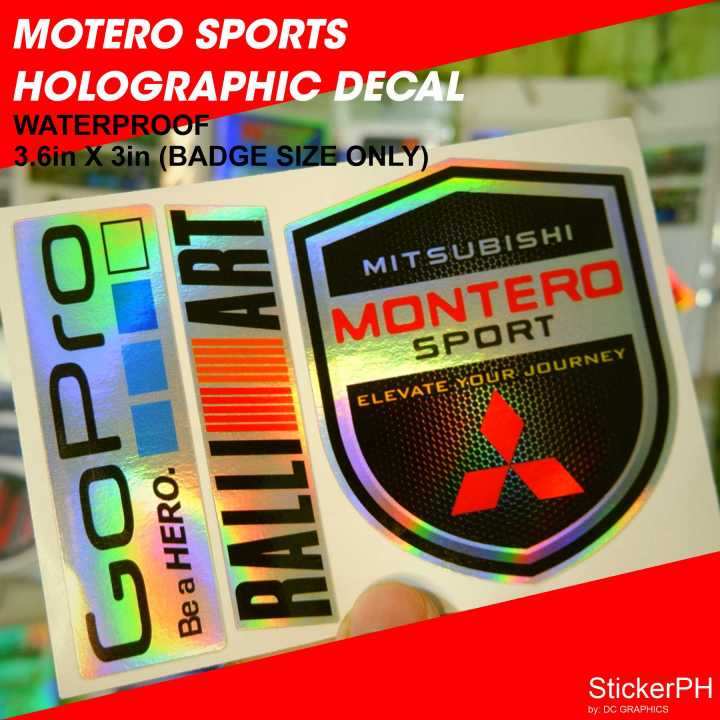 MONTERO SPORT HOLOGRAPHIC BADGE DECAL | Lazada PH