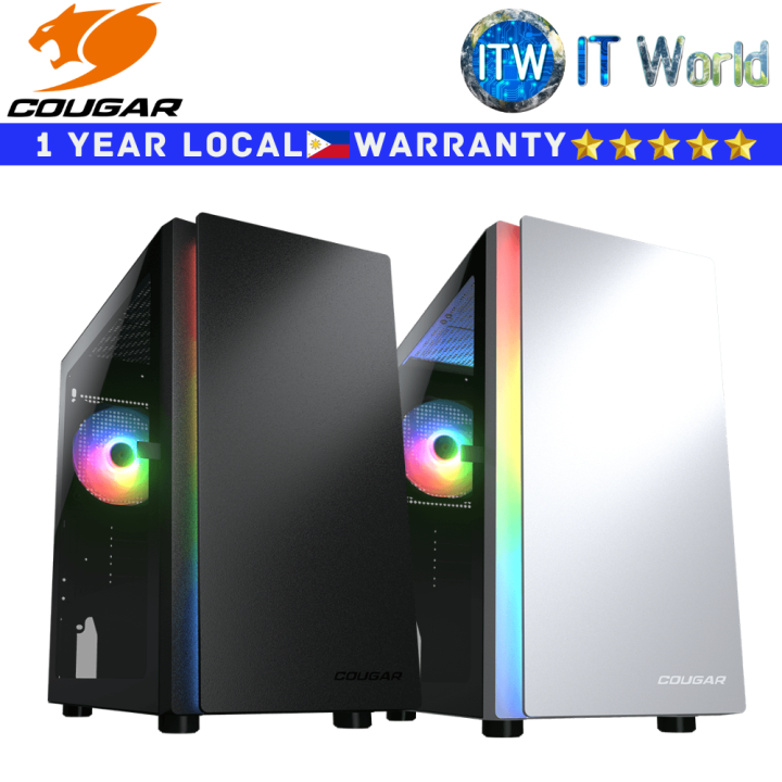 Itw | Cougar Computer PC Case Purity RGB Mini Tower Case Tempered Glass ...