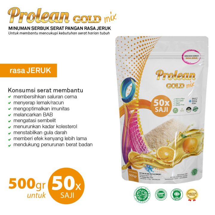 Prolean Gold Mix Orange | Psyllium Husk | Chiaseed | Diet Detox ...