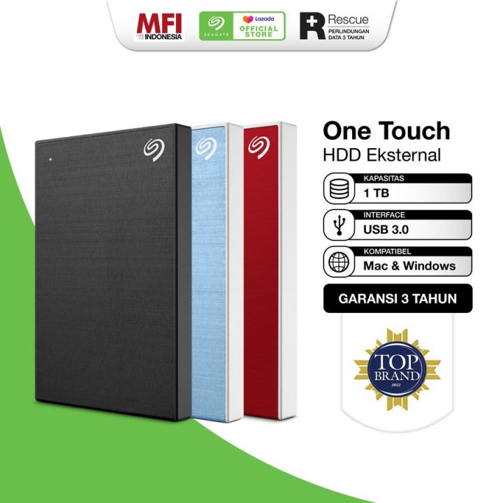 Seagate One Touch 1TB - HDD/ Hardisk / Harddisk External 2.5" USB 3.2 ...