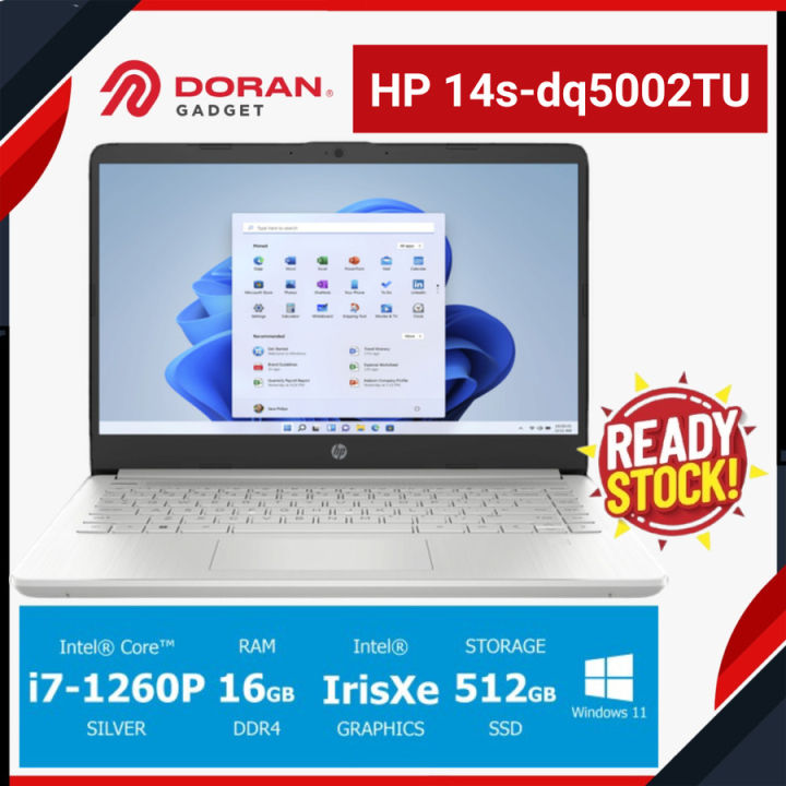 HP Laptop 14S-DK1524AU 14 inci Silver SSD 512GB /Windows 11 | Lazada ...