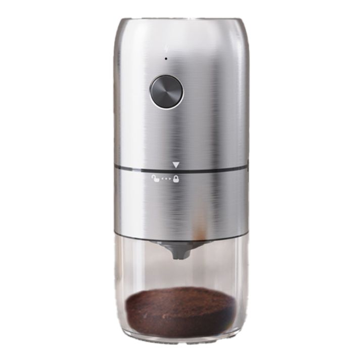 Portable Electric Burr Coffee Grinder, Small Electric Rechargeable Mini ...