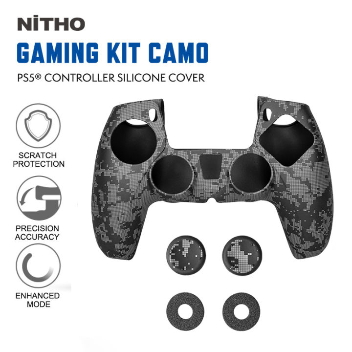 Nitho PS5 GAMING KIT CAMO PlayStation5 Controller Silicone Case Skin ...