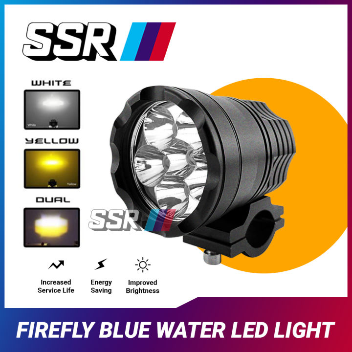 Firefly Blue Water V3 LED Headlight Fog light 3 Color White and Yellow ...