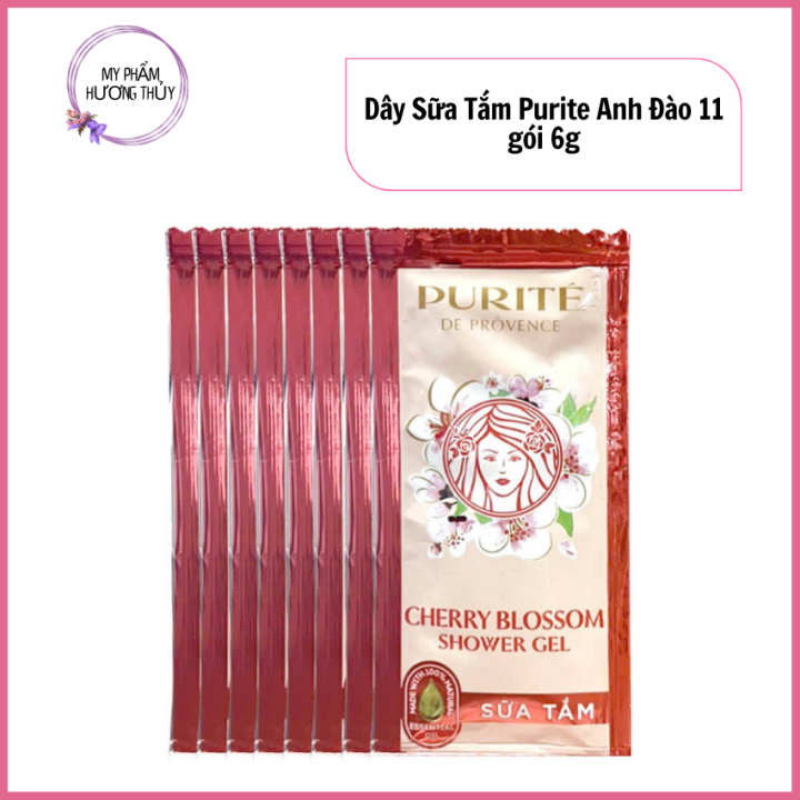 Dây Sữa Tắm Purite Anh Đào 11 gói 6g | Lazada.vn