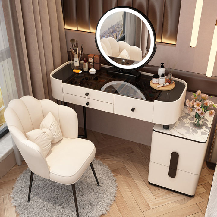 Dresser bedroom modern simple luxury new small-sized glass dressing ...