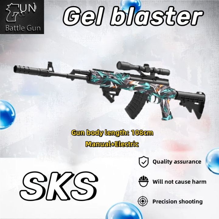 【PFH】SKS Gel blasters Automatic+manual shooting toy gun Gel blaster ...