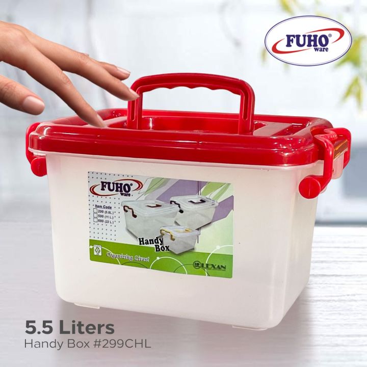 FUHO Plastic Handy Box,5.5L #299CHL Storage, Container, Organizer ...
