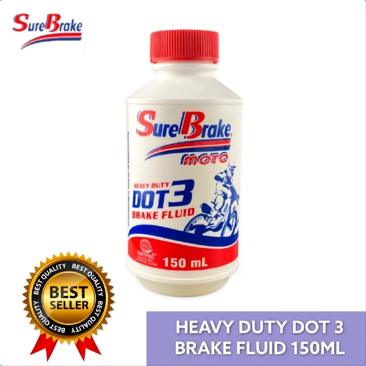 ORIGINAL SURE BRAKE MOTO DOT 3 BRAKE FLUID 150ml RAIDER R150 CARB ...
