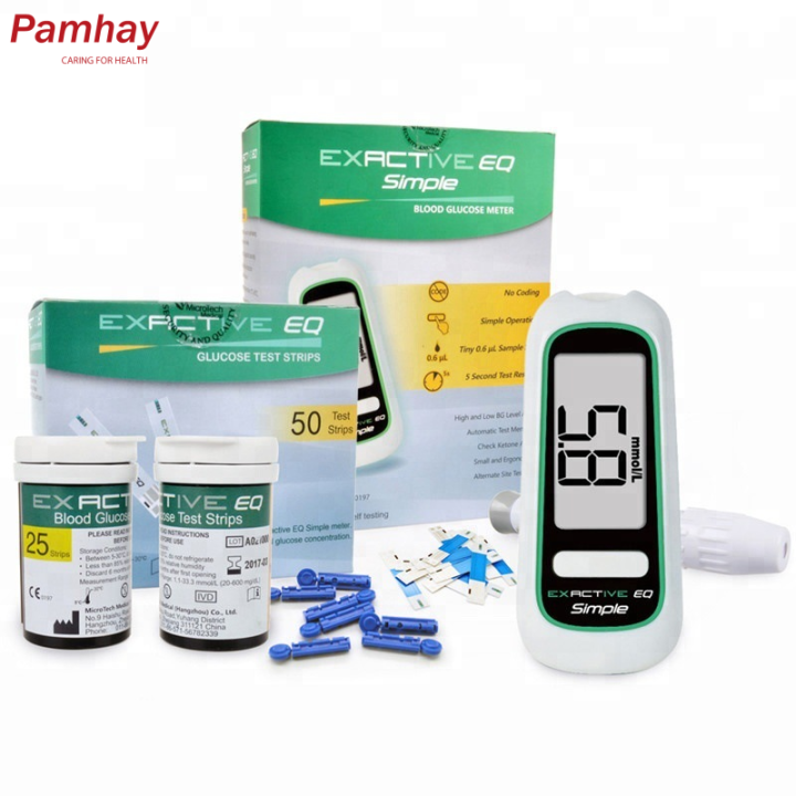 Glucometer Set : EXACTIVE EQ SIMPLE Blood Glucose Monitor + 50s Test ...