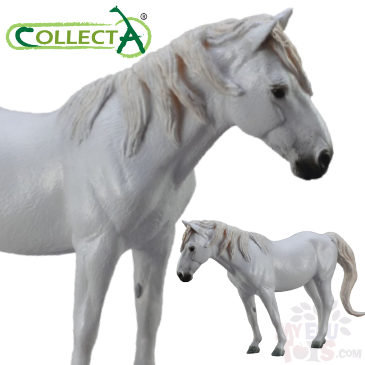 CollectA 88749 Camargue - Grey Horse size 15x4x9.5cm farm animal toy ...