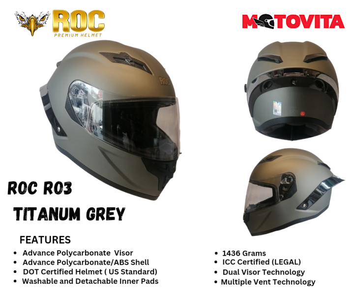 ROC R03 Titanium Grey | Lazada PH