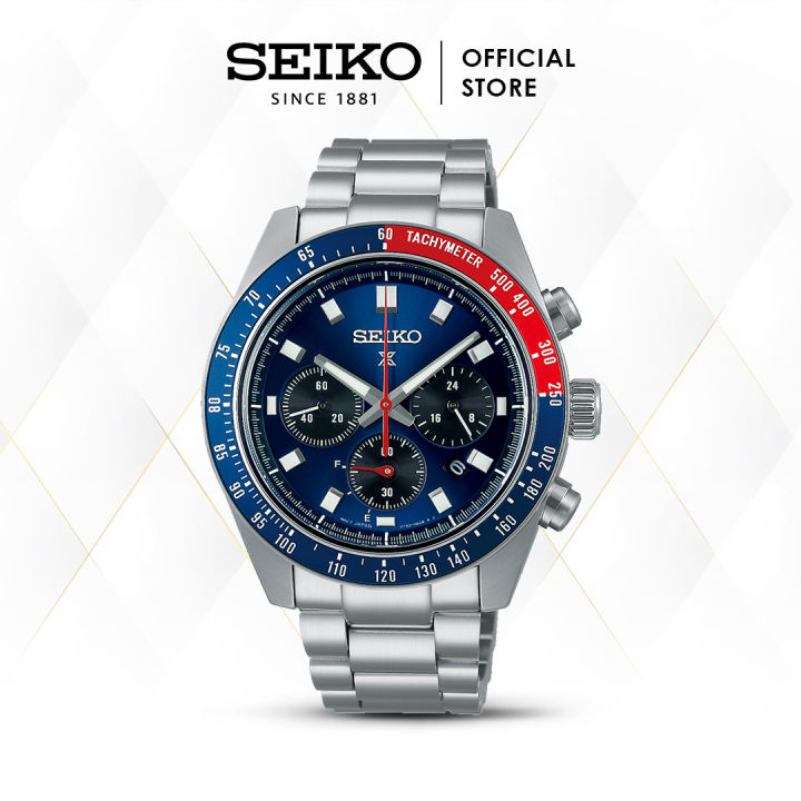 Seiko Prospex Speedtimer Solar Chronograph Pepsi SSC913P1 SSC913 ...