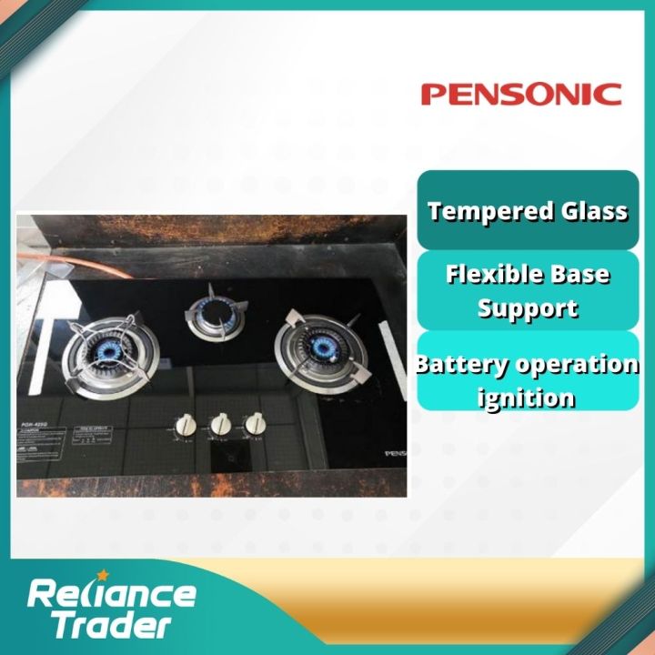 PENSONIC FLEXIBLE BASE BUILT-IN GAS HOB (3 Burner) PGH-425G | Lazada
