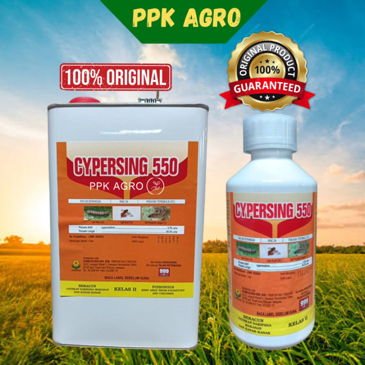 1&4L CYPERSING 550 FARMCOCHEM CYPERMETHRIN 5.5% Racun Serangga Certin 550 / Cymerin / KENCIS ...