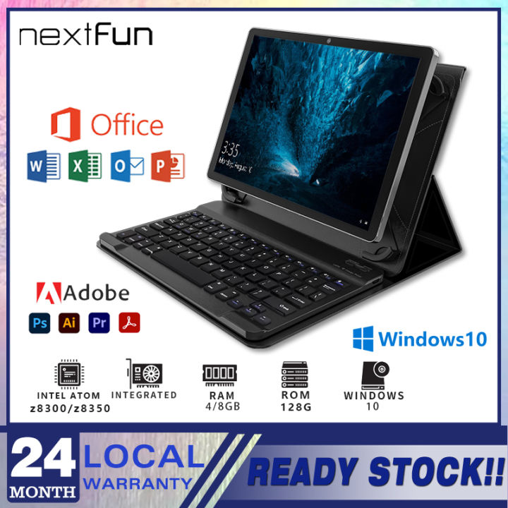 Nextfun 2-in-1 Tablet PC Microsoft Office Learning Tablet Full Touch ...
