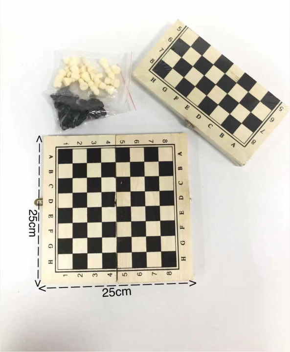 Folding Wooden Chess Board Pieces Set Board Game for kids development 25cm, 29cm, 34cm | Lazada PH