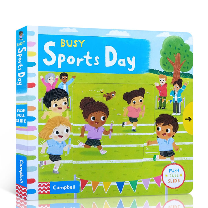 Milu Picture Book Busy Busy Sports Day Board Book Agency Operation Book ...
