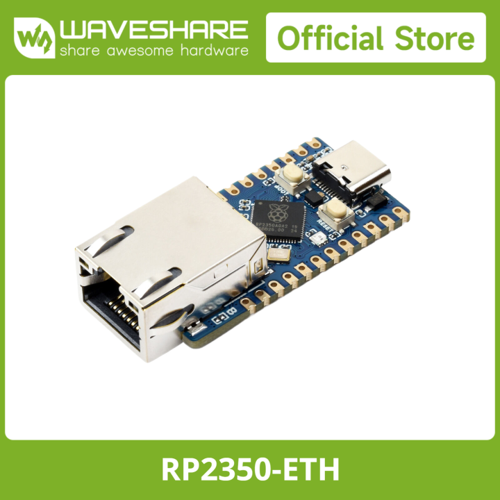 Waveshare RP2350-ETH Mini Development Board, RP2350 Ethernet Port Module, Raspberry Pi ...