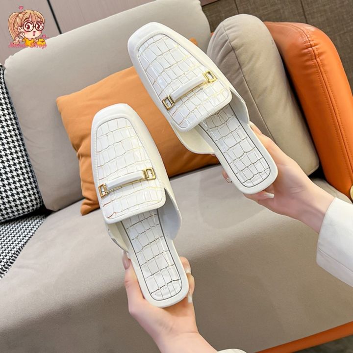 รองเท้าแฟชั่นเปิดส้น ใส่แล้วดูแพงสุด ราคาถูก ดีไซน์สวย พร้อมส่ง T263 ...