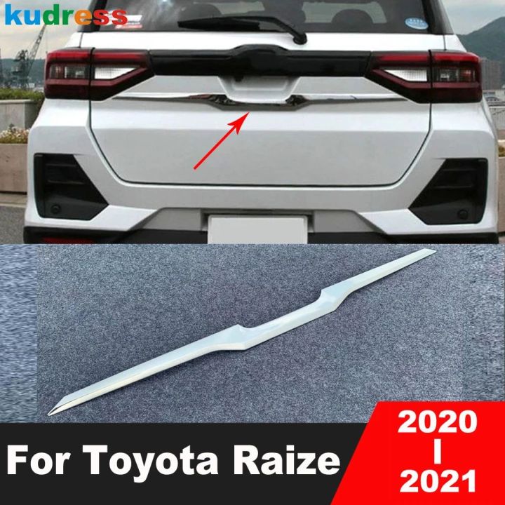 For Toyota Raize 2020 2021 ABS Chrome Car Rear Trunk Lid Cover Trim ...