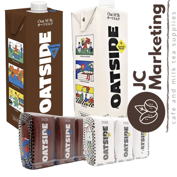 Oatside Chocolate Oat Milk 1L & Oatside Barista Blend Oat Milk 1L ...