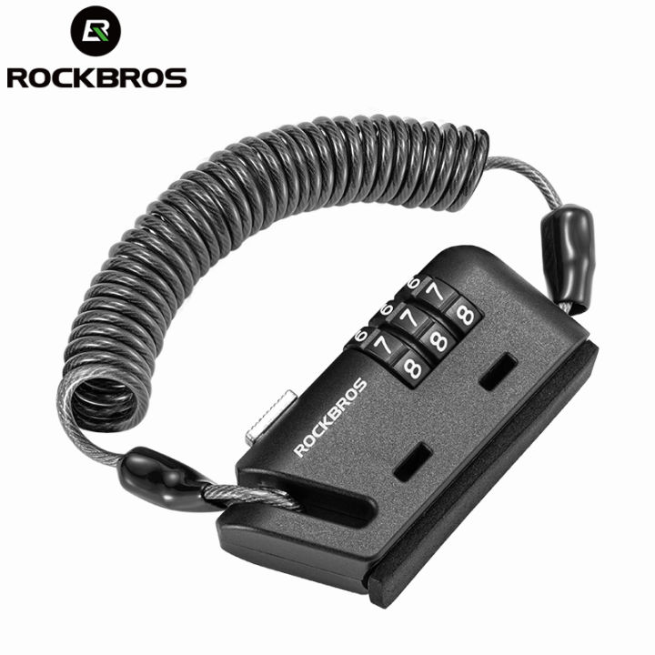 ROCKBROS Bicycle Lock Anti-Theft Password Lock for MTB Road Bike Mini ...
