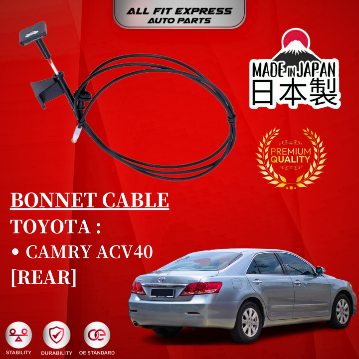 TOYOTA CAMRY ACV40 REAR (BELAKANG) BONNET CABLE 100% AUTHENTIC PRODUCT ...