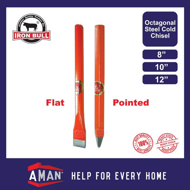 IRON BULL Cold Chisel Flat Chisel Pointed Chisel Concrete Chisel ...