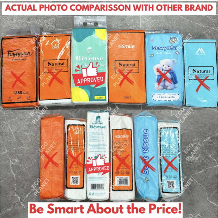 Big Size 2500sheet 100% Wood Pulp Native Wood Pulp Extractable Facial ...