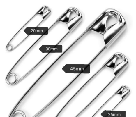 Safety Pin 20mm, 25mm, 30mm, 45mm, 50mm / Pin keselamatan per box | Lazada