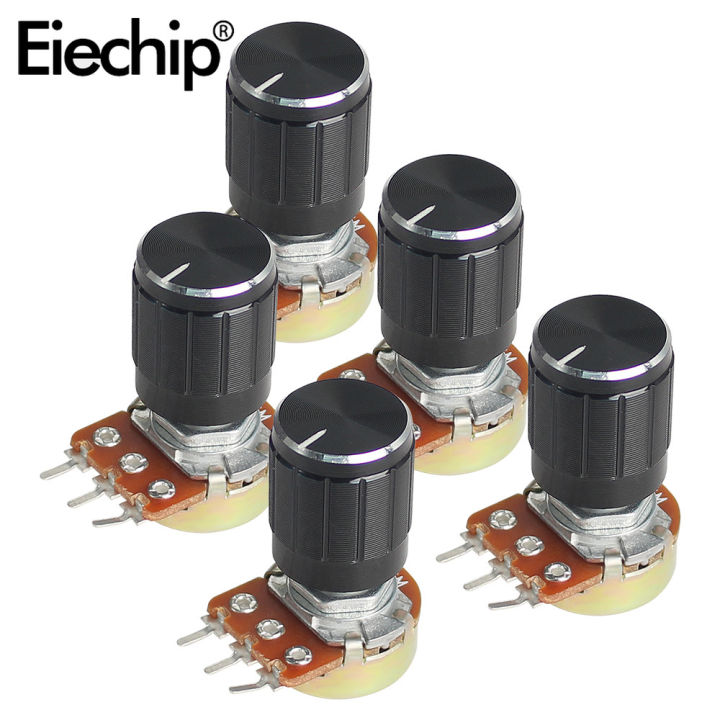 5 Sets Wh148 1k 10k 20k 50k 100k 500k Ohm 15mm 3 Pin Linear