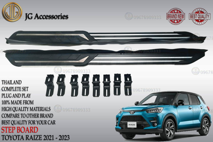 TOYOTA RAIZE 2021 2022 2023 SIDE STEP RUNNING BOARD / RUNNING BOARD AND ...