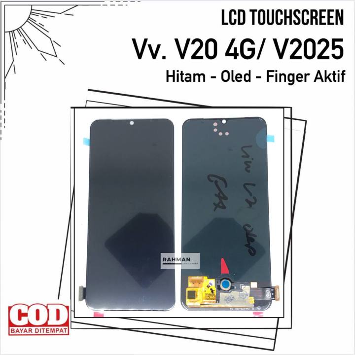 LCD TOUCHSCREEN VIVO V20 4G V2025 OLED & INCELL FINGERPRINT FUNGSI FP ...
