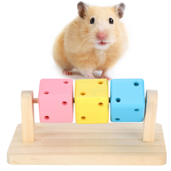 Hamster Wooden Block Toy ของเล่นไม้สำหรับสัตว์เลี้ยงคลายเครียดสำหรับ ...