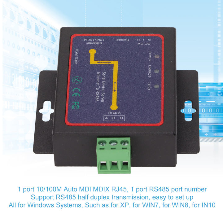 RS485 To Ethernet Converter RS485 To RJ45 Converter IP210 Chipset Half ...