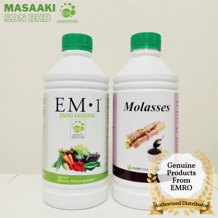 EM1 + Molasses | SET (1 Litre each) | Organic Probiotic Garden Farm ...