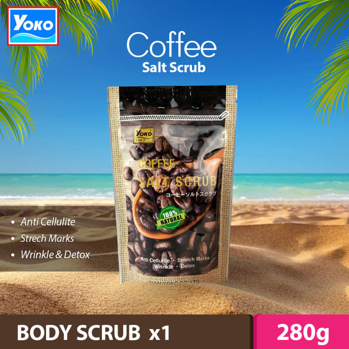 Yoko Gold Spa Salt Coffee Skin Care Body Scrub 280g | Lazada PH