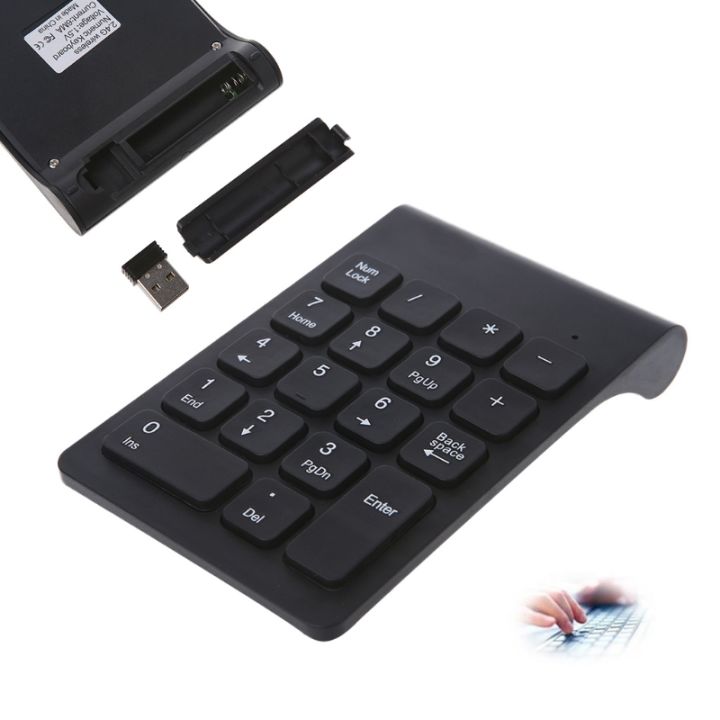 yingke Portable 2.4g Wireless Digital Keyboard Usb Number Pad 18 Keys Numeric Keypad | Lazada