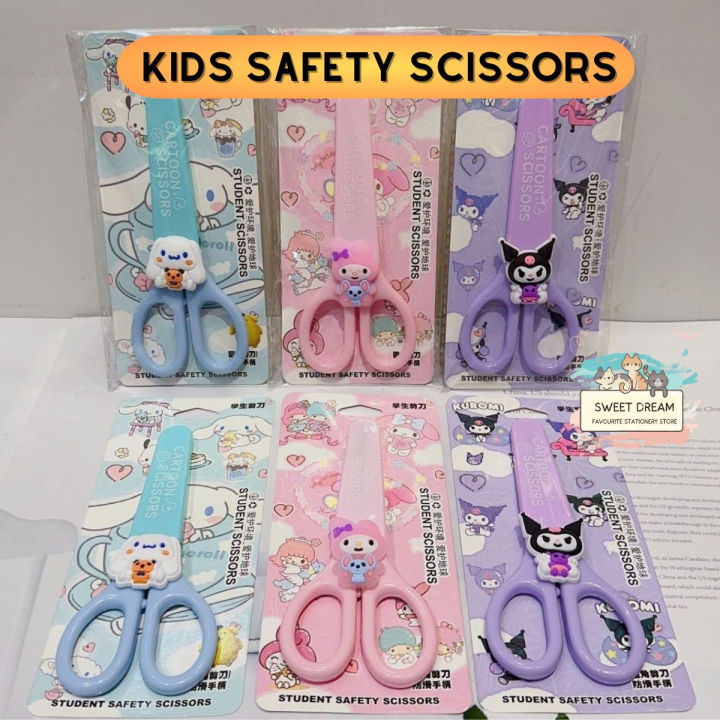 SANRIO Cute Cartoon Student Safety Scissors Cutter Preschool Primary ...