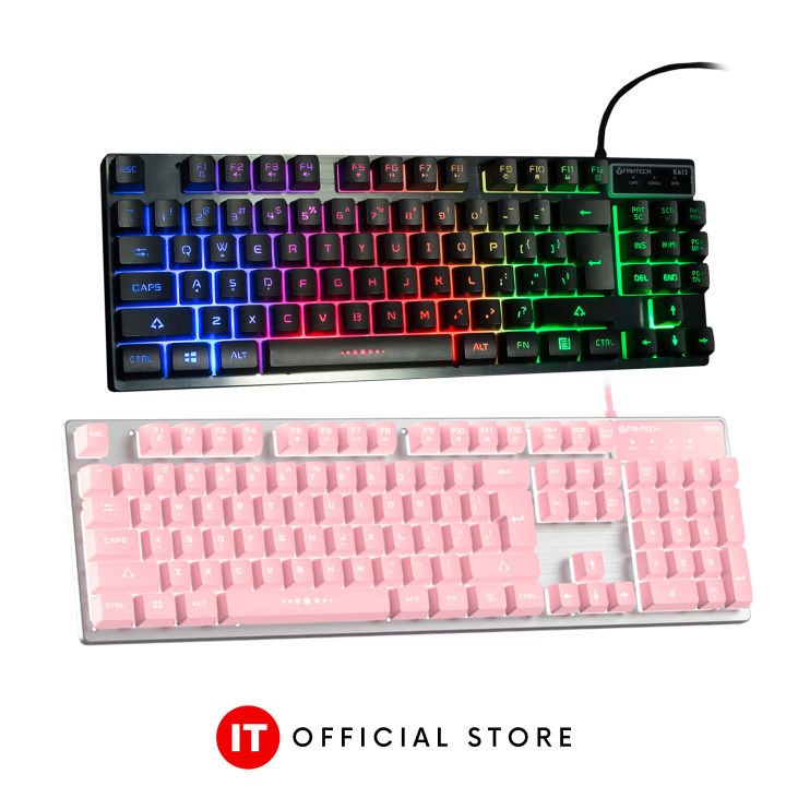 Fantech K613 Fighter II – RGB Membrane Gaming Keyboard Black - Sakura Pink | Lazada PH