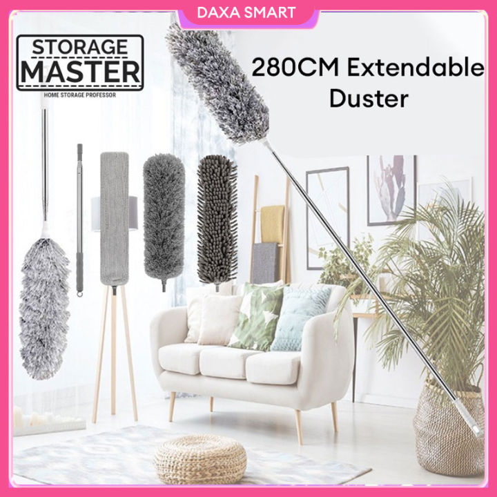 Microfiber Duster Cleaning Tools Brush Cobweb Ceiling Duster Expandable ...