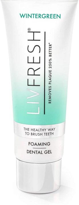 LIVFRESH Gel Toothpaste Wintergreen Dentist Recommended Whitening ...
